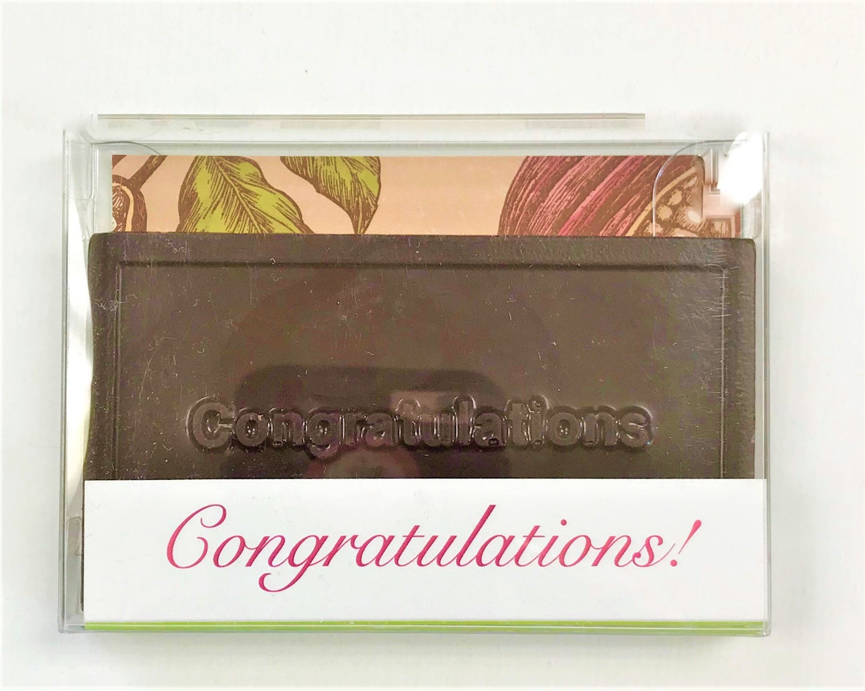 Congratulations Chocolate Bar – Belgian Milk or Dark Chocolate Gift ...