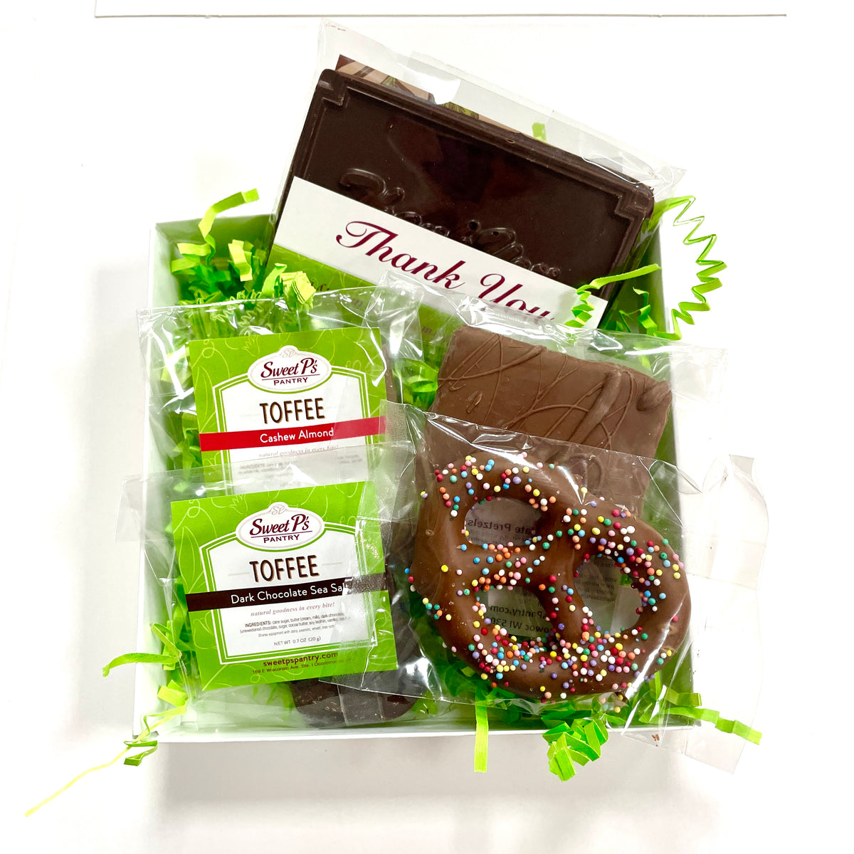 Thank You 6x6 Gift Box – Sweet Appreciation with Chocolate & Toffee ...